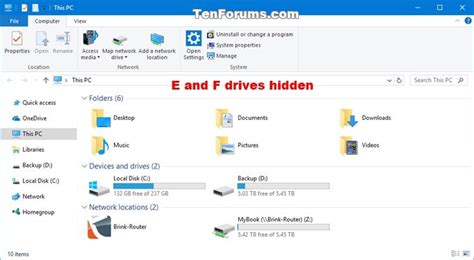 hide specific drives in windows tutorials