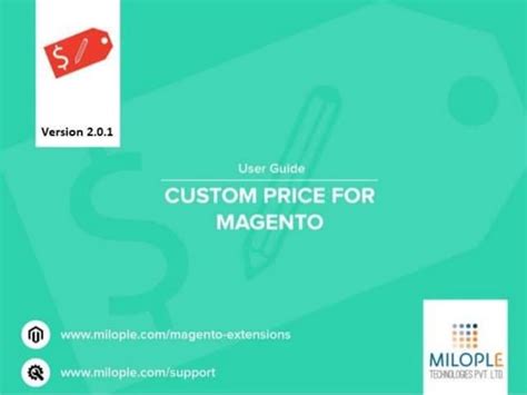 Magento Custom Price Extension User Guide Ppt