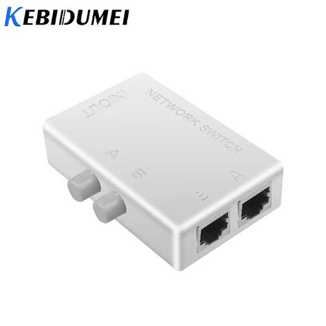 Kebidumei Mini 2 Port Rj45 Rj 45 Network Switch Ethernet Box Switcher Dual 2 Way Port Manual