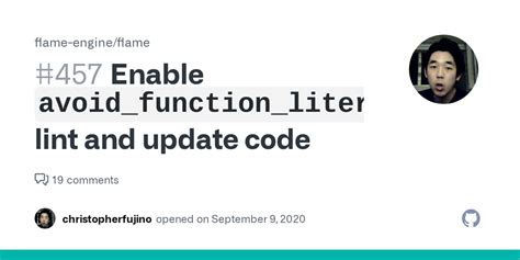 Enable `avoidfunctionliteralinforeachcalls` Lint And Update Code · Issue 457 · Flame