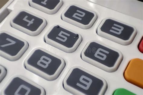Close Up Of A Numeric Keypad Showing Numbers 0 9 With Highlighted