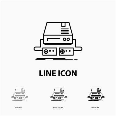 Console Game Gaming Pad Drive Icon In Thin Regular And Bold Line