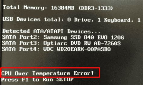 Fix CPU Over Temperature Error In Windows 10 Laptop