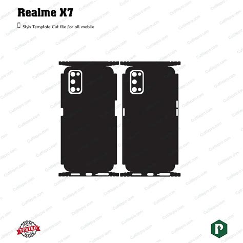 realme x7 cut file template vector