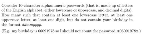 Answered Consider 10 Character Alphanumeric Bartleby
