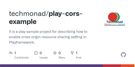GitHub Techmonad Play Cors Example It Is A Play Sample Project For