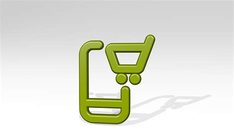 전화 동작 카트는 그림자가 있는 스탠드입니다 부드러운 질감의 흰색 배경 위에 금속 조각의 3d 그림 모바일 및 비즈니스 0명에 대한 스톡 사진 및 기타 이미지 Istock