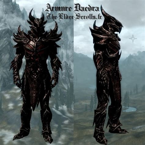 La Meilleure Armure De Skyrim Larmure Complète De Daedra Légendaire