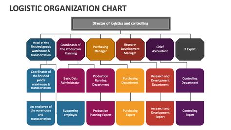 Logistic Organization Chart PowerPoint And Google Slides Template PPT