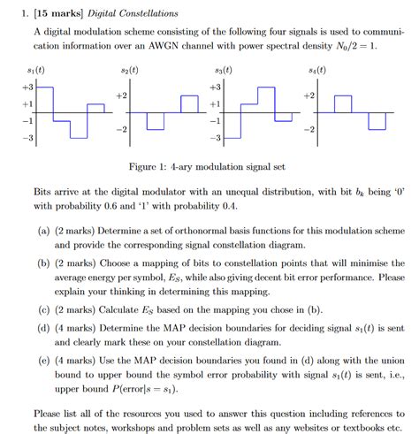 1 [15 Marks] Digital Constellations A Digital
