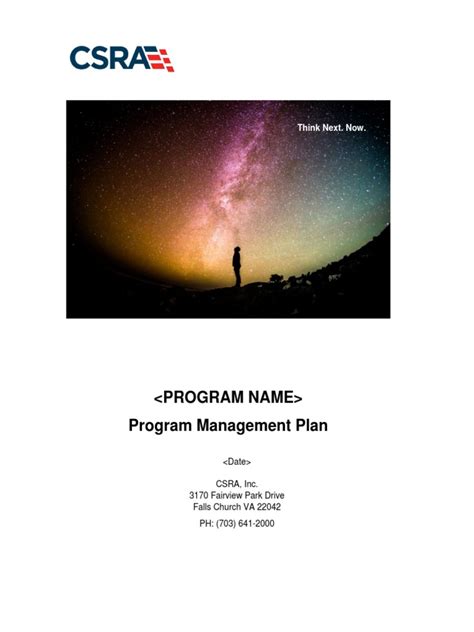 Program Management Plan Template Download Free Pdf Business Process