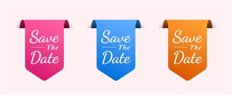 Save The Date Label Tag Bookmark 53861788 Vector Art At Vecteezy