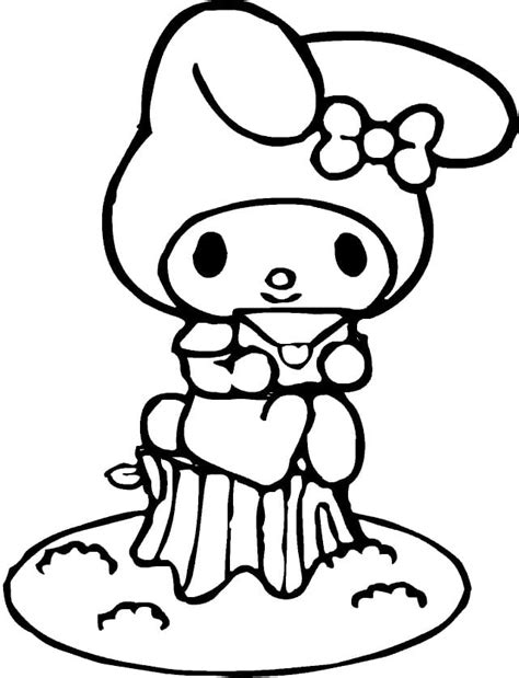 My Melody Coloring Pages Printable
