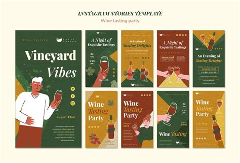 와인 시음 파티 템플릿 디자인 무료 Psd 파일