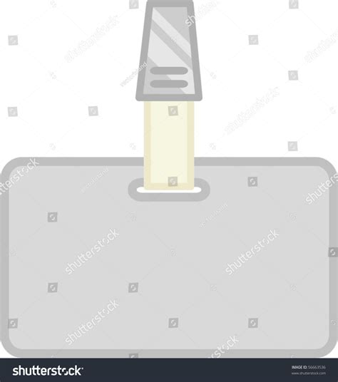Blank Identification Id Template Stock Vector Royalty Free Shutterstock