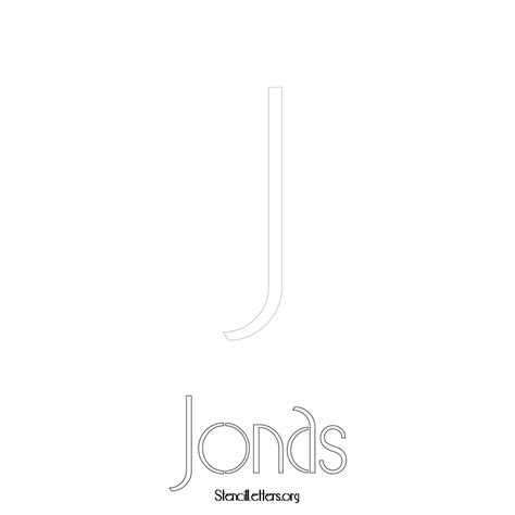 Jonas Free Printable Name Stencils With 6 Unique Typography Styles And
