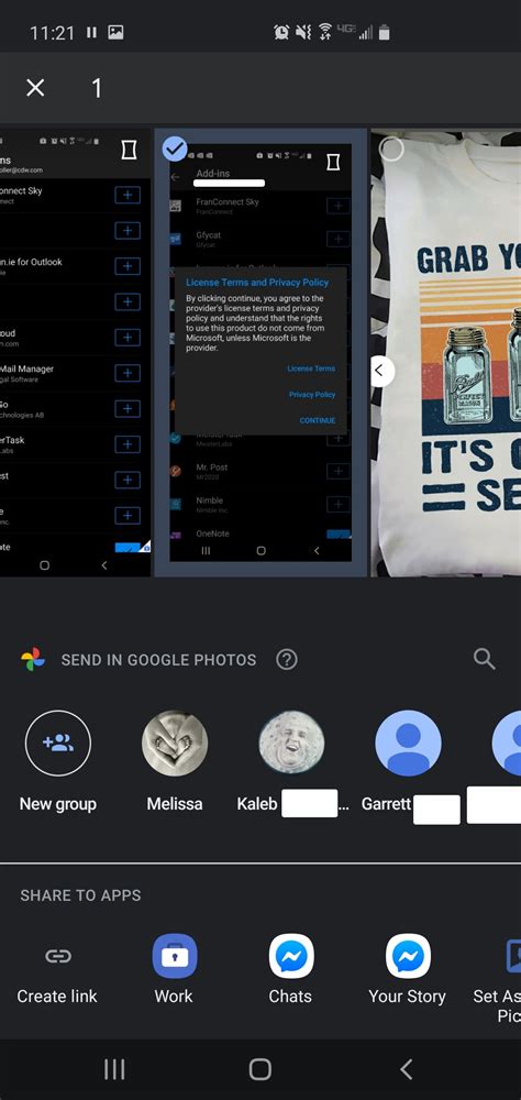 A Mobile Attempt Share Photos With Android Work Profile