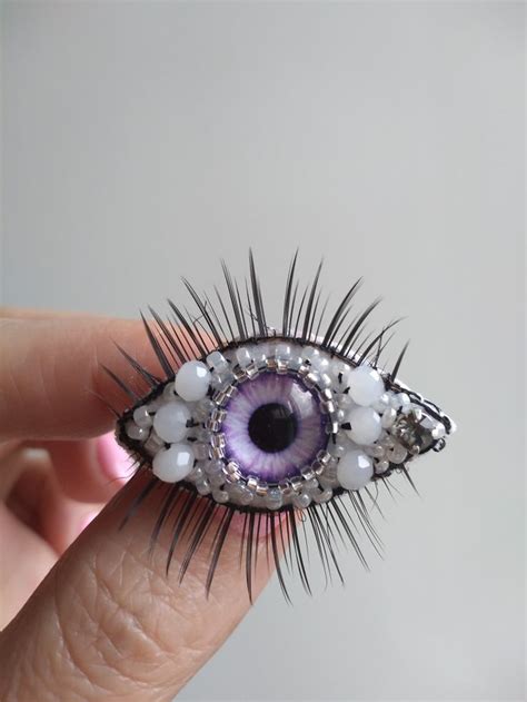 Брошь глаз | Бисер, Брошь, Глаза
