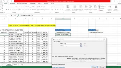 Concatenar Textos En Excel Youtube