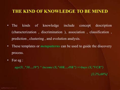 Data Mining Primitives Pptx Databases Computer Software And