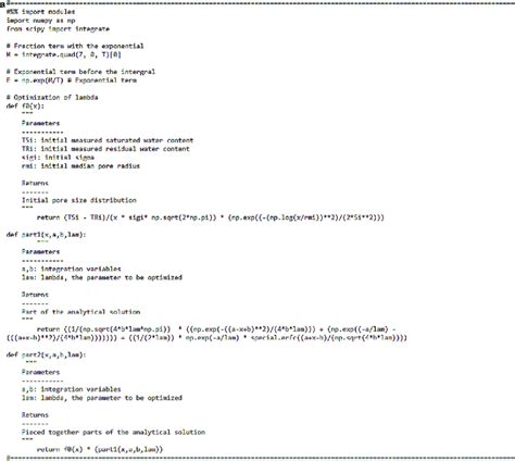 A Part 1 Of The Code For Optimizing Lambda And Obtaining The Download Scientific Diagram