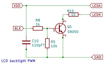 Gc9a01 Lcd Display Backlight Pwm Control Electrical Engineering Stack