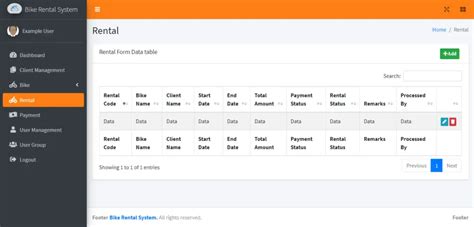 Bike Rental System Free Template In Php And Bootstrap