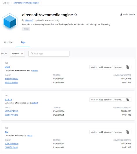 Pushing Docker Image For Arm64 · Issue 988 · Airensoft Ovenmediaengine · Github