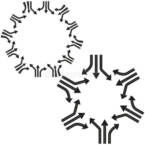Arrow Circle Icon Circular Motion Arrows Vector Direction Shape