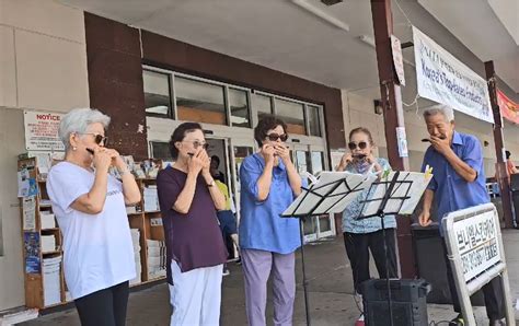 샬롬하모니카선교회 H마트 리지필드점 전도 찬양 미주중앙일보
