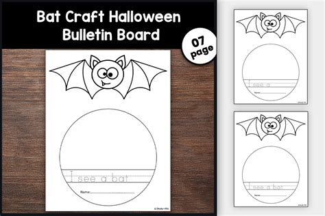 Halloween Bat Craft And Writing Propmt And Activities For Bulletin Boards