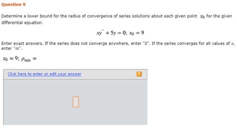 Solved Question Determine A Lower Bound For The Radius Of Chegg
