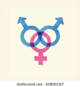 Blue Pink Sex Two Men One Stock Vector Royalty Free Shutterstock