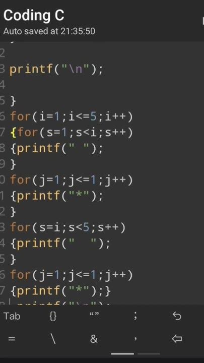 c programing pattern shorts shortsfeed shortsviral c coding computerlanguage youtube