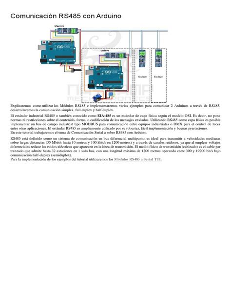 Comunicación Rs485 Con Arduino Pdf Pdf