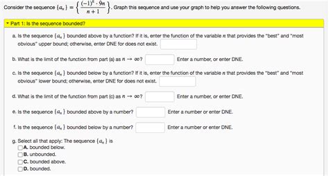 Solved Consider The Sequence An On Graph Chegg