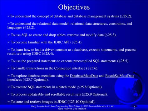 Ppt Chapter 25 Java Database Programming Powerpoint Presentation