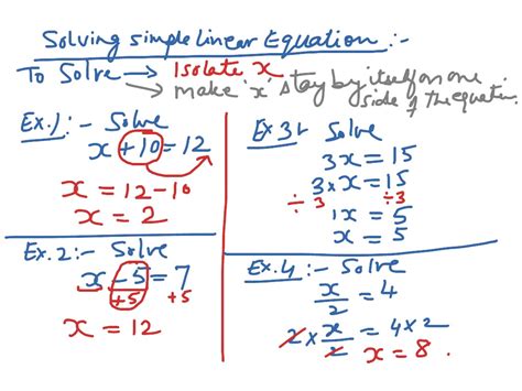 Linear Equations