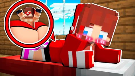 Jj Tiny Stuck Inside Jj Girl Booty In Minecraft Maizen Youtube