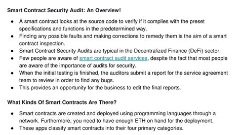 Ppt Smart Contract Audit Services Ensure Security And Growth Powerpoint Presentation Id 11784766