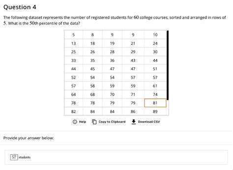Question 4 The Following Dataset Represents The Number Of Registered