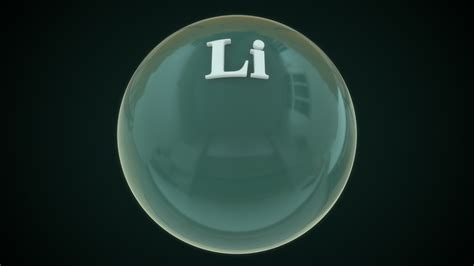 Lithium Atom Model Turbosquid 2130476