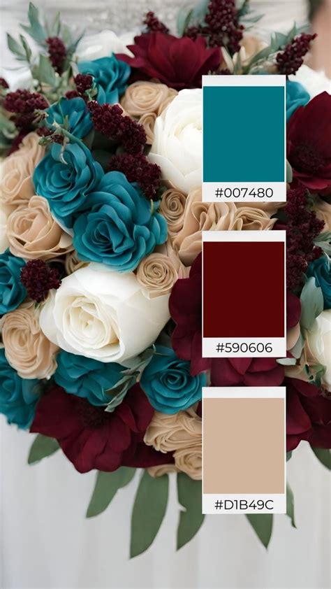 Burgundy And Dark Teal Wedding Beautiful Burgundy Dark Teal And Tan