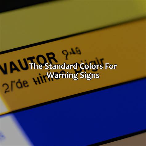 What Color Is A Warning Sign