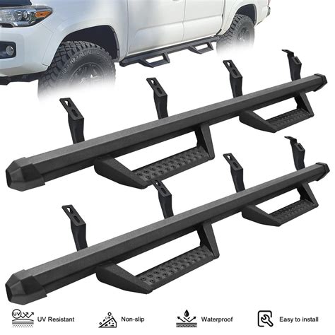Tacoma Side Steps Yhtauto 4 25 Running Boards For 2024 Toyota Tacoma Black Powder Coated Side