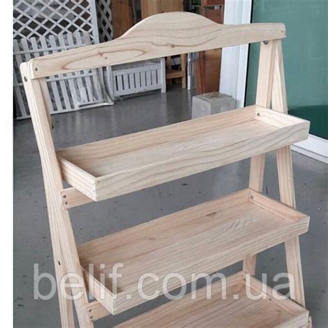 Стелаж для фруктів Стелаж з дерева для овочів фруктів Деревяний стелаж у магазин будинок