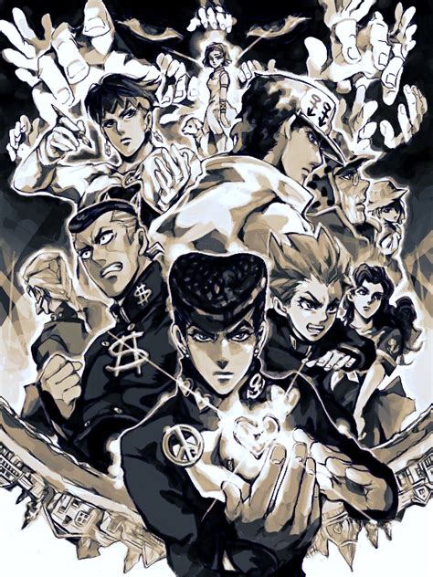 Joseph Joestar Kujo Jotaro Higashikata Josuke Kishibe Rohan Nijimura Okuyasu And More