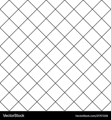 Cell Grid With Diagonal Lines Seamless Background Vector Image