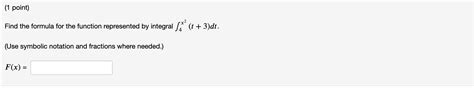 [solved] find the formula for the function represented by