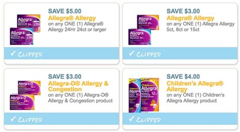 Achoo Print 15 Worth Of Allegra Allergy Coupons Score Nice Buys At